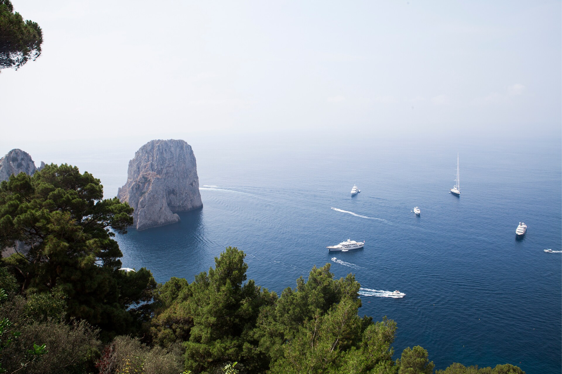 Capri from the sea | Jumeirah Capri Palace